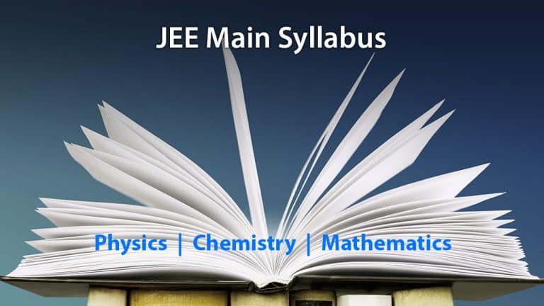 JEE Main Syllabus 2025 & 2026 - Topic wise Syllabus - CareerOrbits